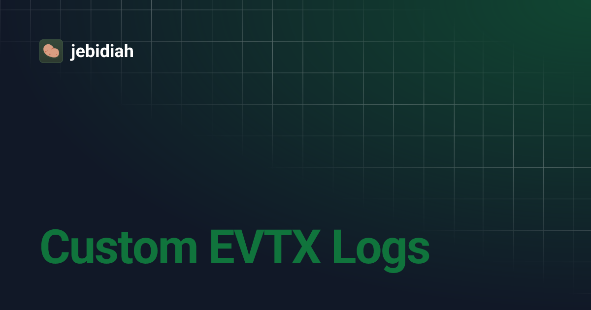 Custom EVTX Logs | jebidiah